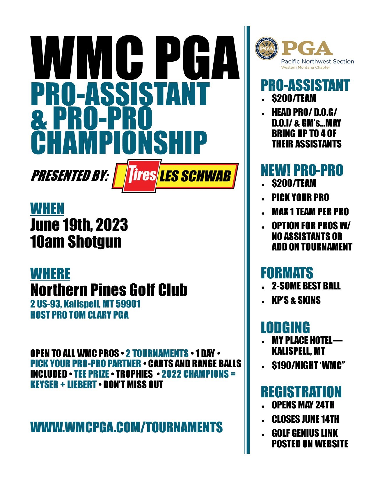 WMC PRO-ASSISTANT & PRO-PRO – Western Montana PGA